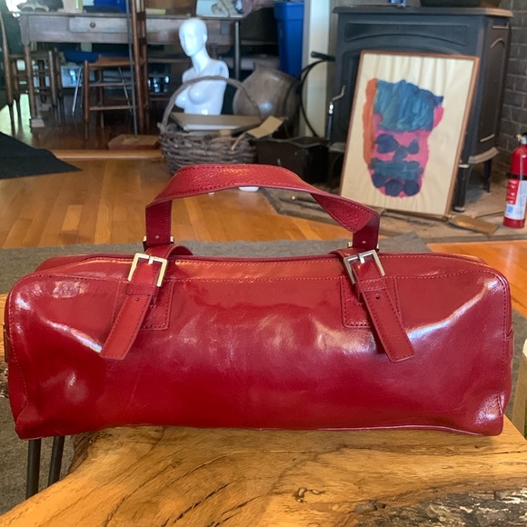 HOBO | Bags | Hobo Red Burgundy Glazed Leather Purse | Poshmark